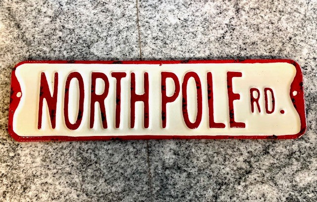 North Pole Rd Street Sign – A Daughters Dream Boutique